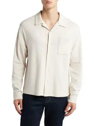FRAME Long Sleeve Duo Fold Relaxed Shirt - White Sand