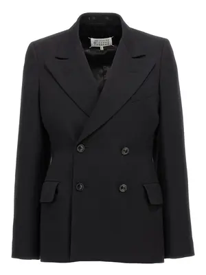 MAISON MARGIELA Double-breasted Blazer - Black