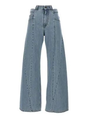 MAISON MARGIELA Maison Margiela Asymmetrical Waist Jeans Light Blue