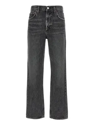 AGOLDE Valen Straight Leg Jeans - Gray
