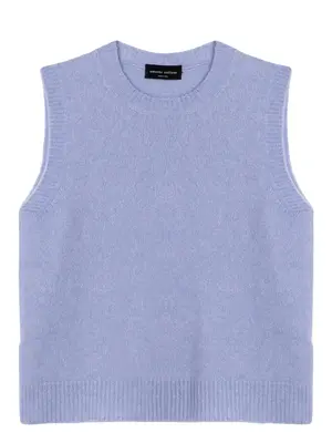 ROBERTO COLLINA Cashmere Blend Waistcoat - Light Blue