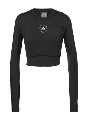 Adidas By Stella McCartney Truestrength Technical Crop Top - Black