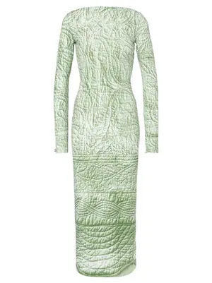MAISON MARGIELA Printed Jersey Midi Dress - Green