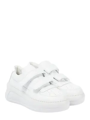 Acne Studios Leather Platform Sneakers - White