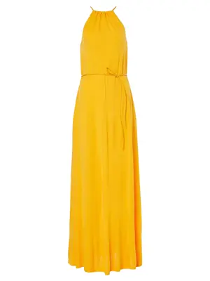 Proenza Schouler White Label Lenny Belted Maxi Dress - Yellow