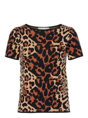 Blumarine Leopard-print Top - Brown