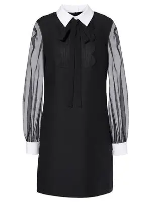Valentino Garavani Crepe Couture Mini Dress - Black