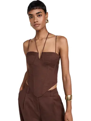 Lioness Del Gato Corset - Chocolate