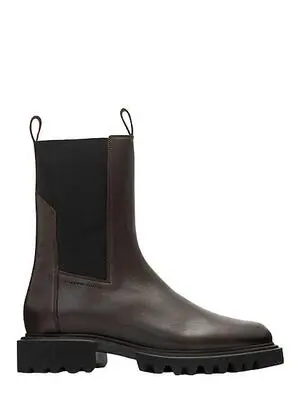 ALLSAINTS Hallie Chunky-sole Leather Ankle Boots - Brown