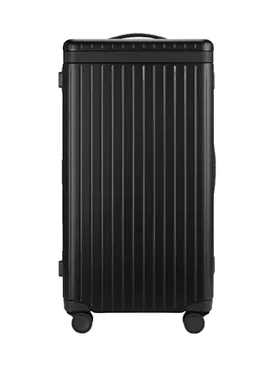 CARL FRIEDRIK The Trunk Polycarbonate Suitcase 73cm - Black / Black