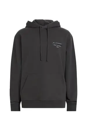 ALLSAINTS Redact Logo Hoodie - Black