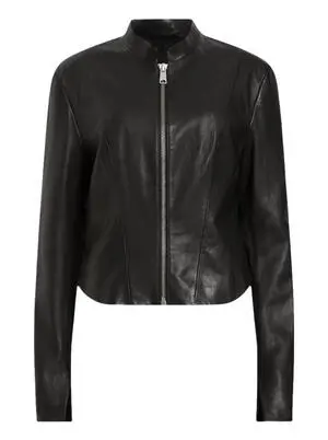 ALLSAINTS Sadler Slim Fit Leather Jacket