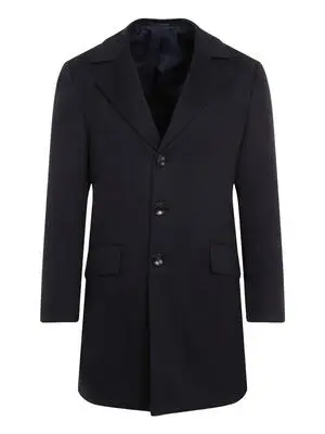 Kiton Cashmere Caban Coat - Blue