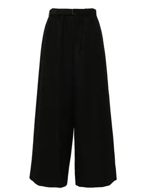 Sacai Pinstriped Palazzo Pants - Black