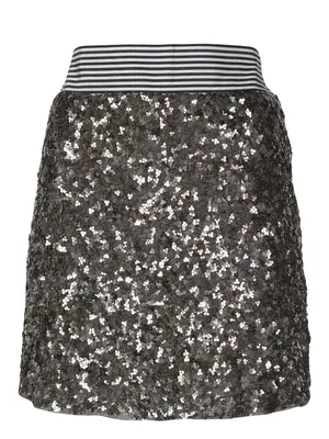 LETHICIA BRONSTEIN Sequin-embellished Skirt - Black