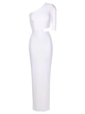 LETHICIA BRONSTEIN Sophia Cut-out Gown - White