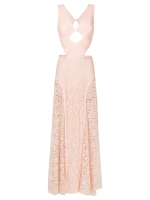 LETHICIA BRONSTEIN Puppis Iv Floral-lace Gown - Pink