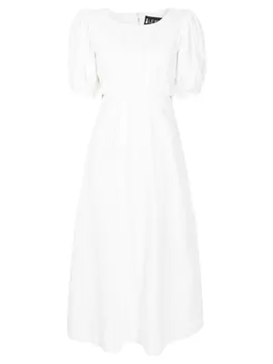 LETHICIA BRONSTEIN Lethicia Bronstein Aurora Puff-Sleeved Midi Dress