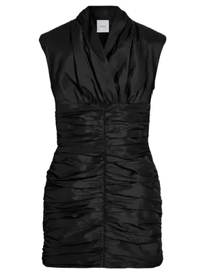 Patou Open-back Mini Dress - Black