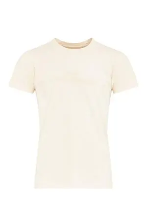 MAISON MARGIELA Logo-embroidered Cotton T-shirt - Neutrals