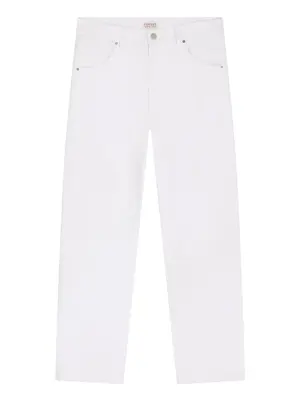 FURSAC Logo-embroidered Slim Jeans - White