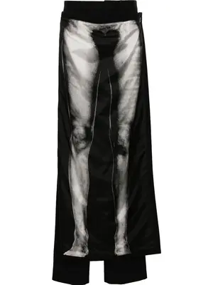 JEAN PAUL GAULTIER The Body Marinière Trousers - Black