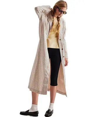 Free People We The Free Monique Denim Duster - Ivory - Tiny Dot