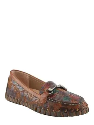 SPRING STEP SHOES L'Artiste By Spring Step Delavigne Bit Loafer Camel Multi