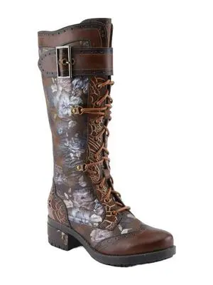 SPRING STEP SHOES Kisha Boss Boots - Brown Multi