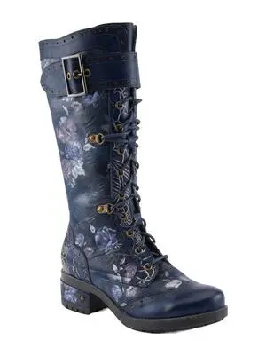 SPRING STEP SHOES L'Artiste By Spring Step Kisha Boss Boots Navy Multi