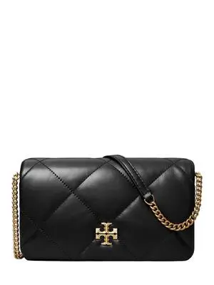Tory Burch Kira Diamond Quilt Crossbody - Black