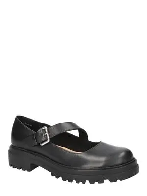 BELLA VITA Britt Mary Jane Loafer - Black Leather
