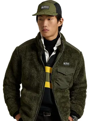 Ralph Lauren Pile Fleece Hybrid Jacket Armadillo