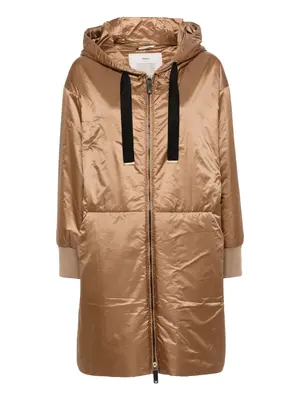 Max Mara Padded Hooded Jacket - Brown