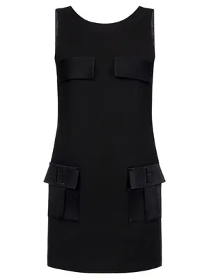 Elisabetta Franchi Pocket-detail Mini Dress - Black