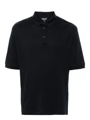 Giorgio Armani Cashmere Polo Shirt - Blue