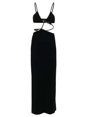 Christopher Esber Cross Bandeau Midi Dress - Black
