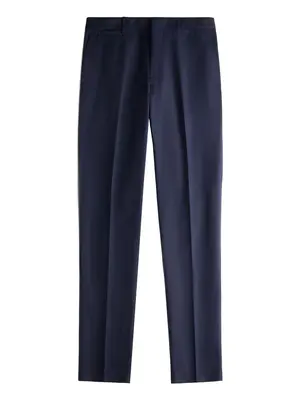 TOD'S Pressed-crease Tapered Trousers - Blue