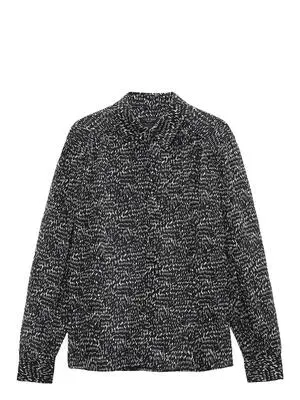 Rag & Bone Emmy Silk-blend Top - Black Multi
