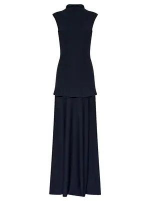 JIL SANDER Layered Maxi Dress - Blue