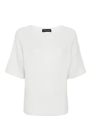 Fabiana Filippi Lurex Detail Jumper - White