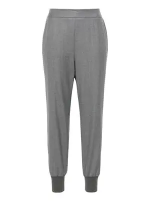 Stella McCartney Wool Tapered Trousers - Grey