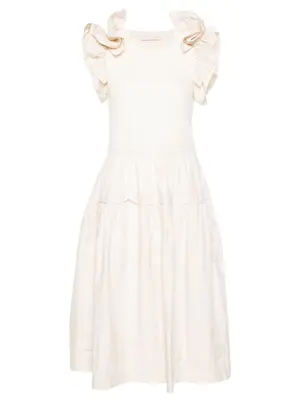 Ulla Johnson Francine Midi Dress - Neutrals