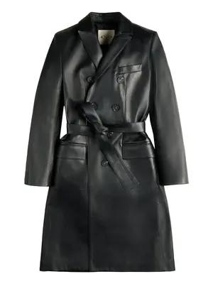 TOD'S Tod's Leather Trench Coat