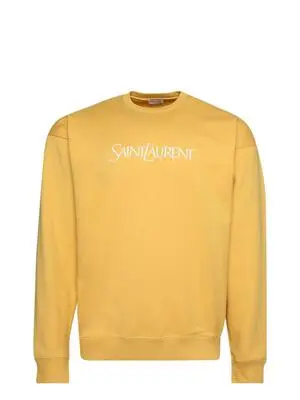 Saint Laurent Logo Sweatshirt - Yellow