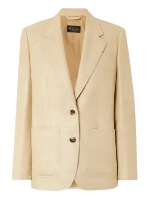 Loro Piana Maria Silk-tweed Blazer - Neutrals