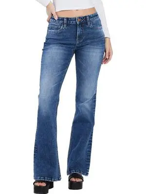 HINT OF BLU Flare Jeans - New Orleans Blue