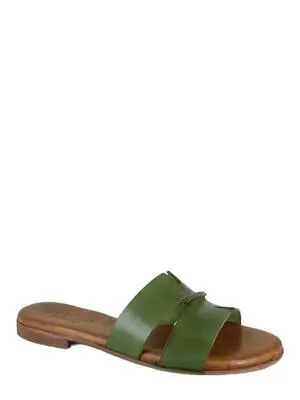 ARTISAN CRAFTED BY ZIGI Allony Leather Flat - Olive Leather