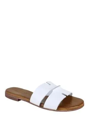 ARTISAN CRAFTED BY ZIGI Allony Leather Flat - White Leather
