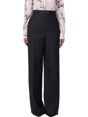 Alexander McQueen Wide Leg Pants - Navy